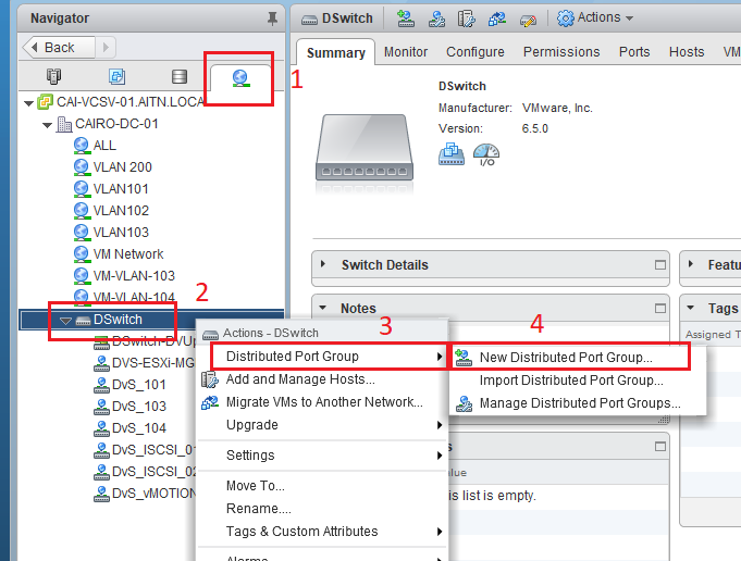How To Recover Vcenter Server While Using Vds Mos Notes