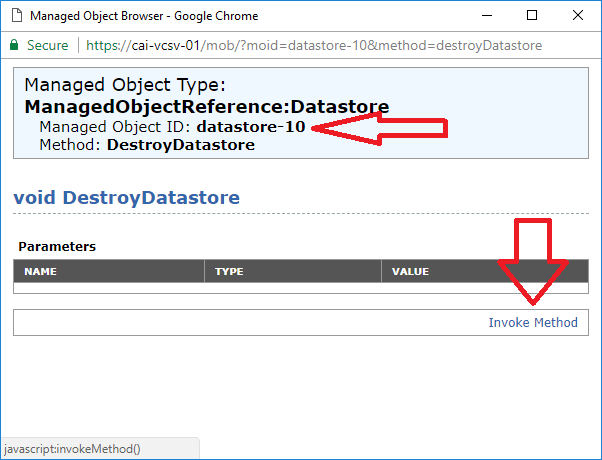 Force Datastore Removal – Mo's Notes