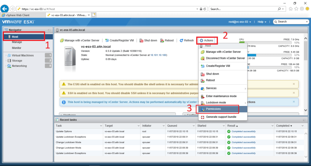 Securing ESXi with Lock-down mode | Step-by-Step – Mo's Notes